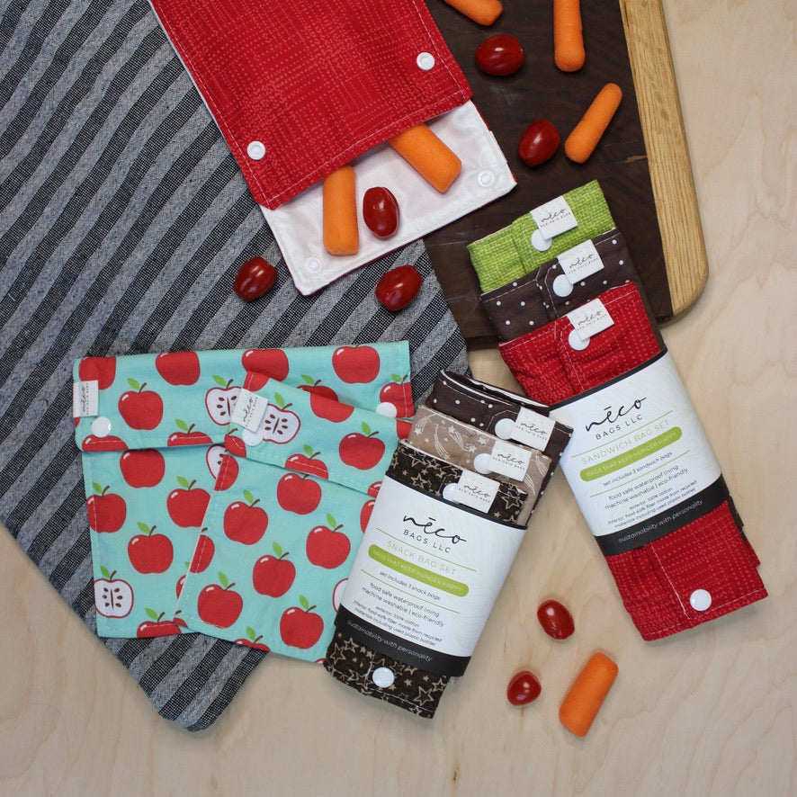 Food-Safe Machine Washable Snack Bags – NECO bags